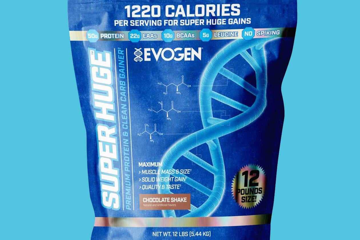 Evogen Super Huge comes with 50g of protein and heavy 1,200 calories