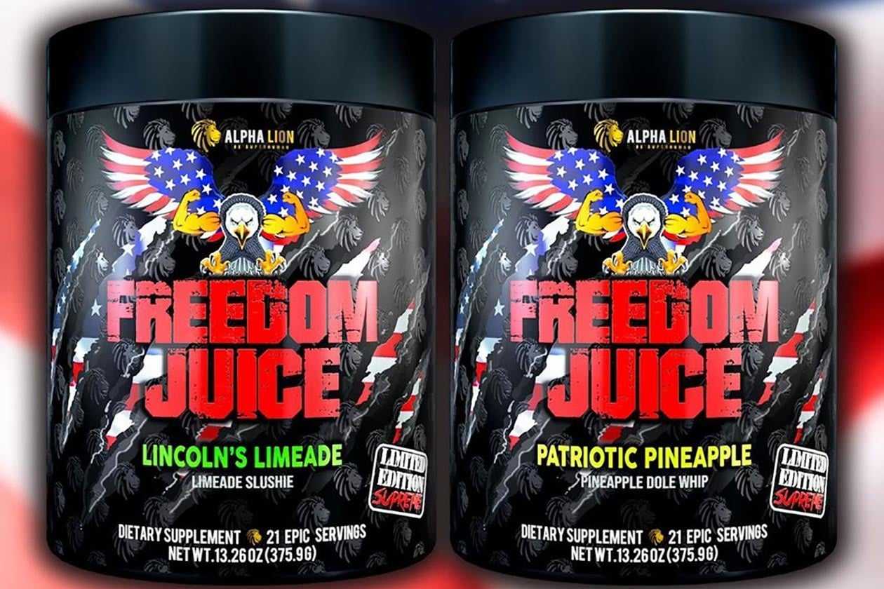 Alpha Lion Freedom Juice launches as promised for 4th Of July
