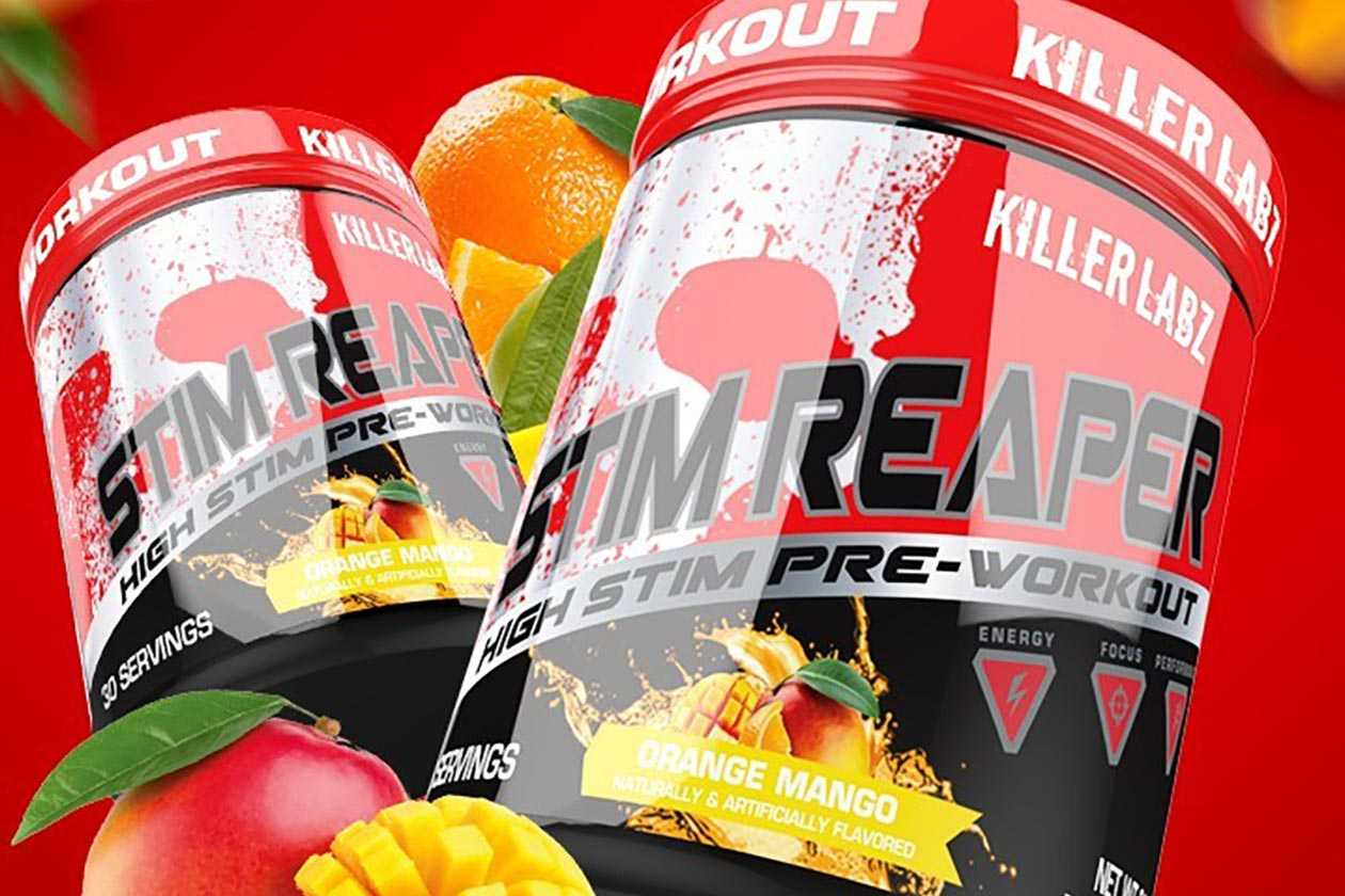 Killer Labz Stim Reaper now available in an Orange Mango flavor