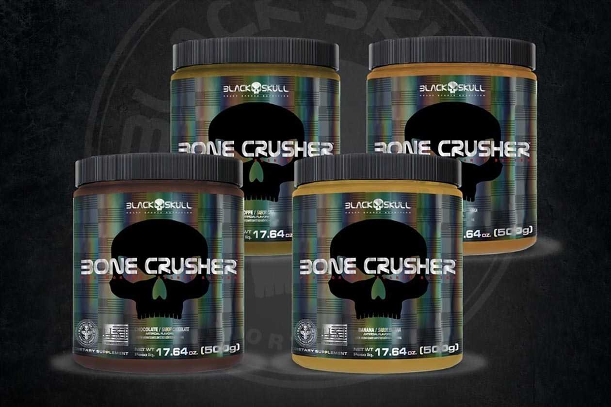 Bone Crusher peanut butter made with caffeine, taurine and added whey