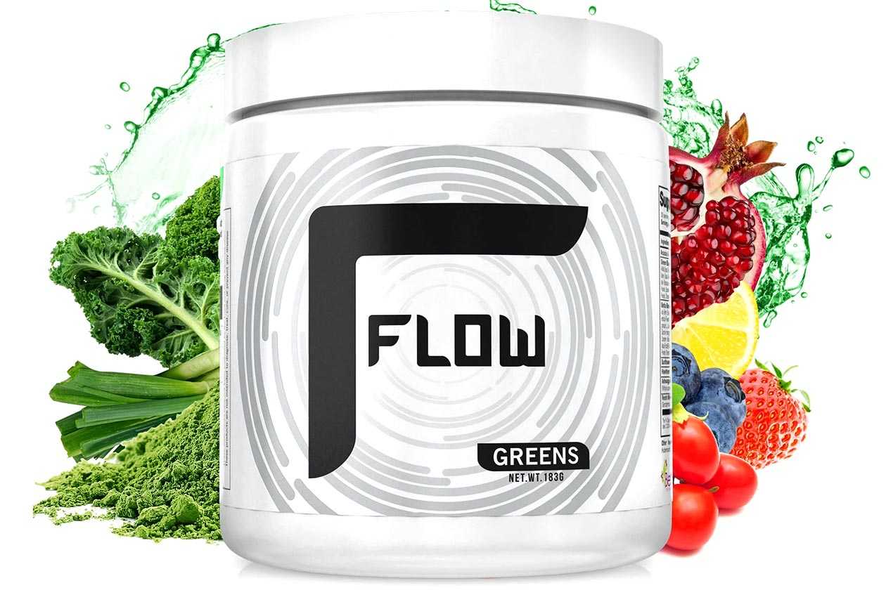 Flow Supplements Greens combines a solid mix of fruits, greens and more