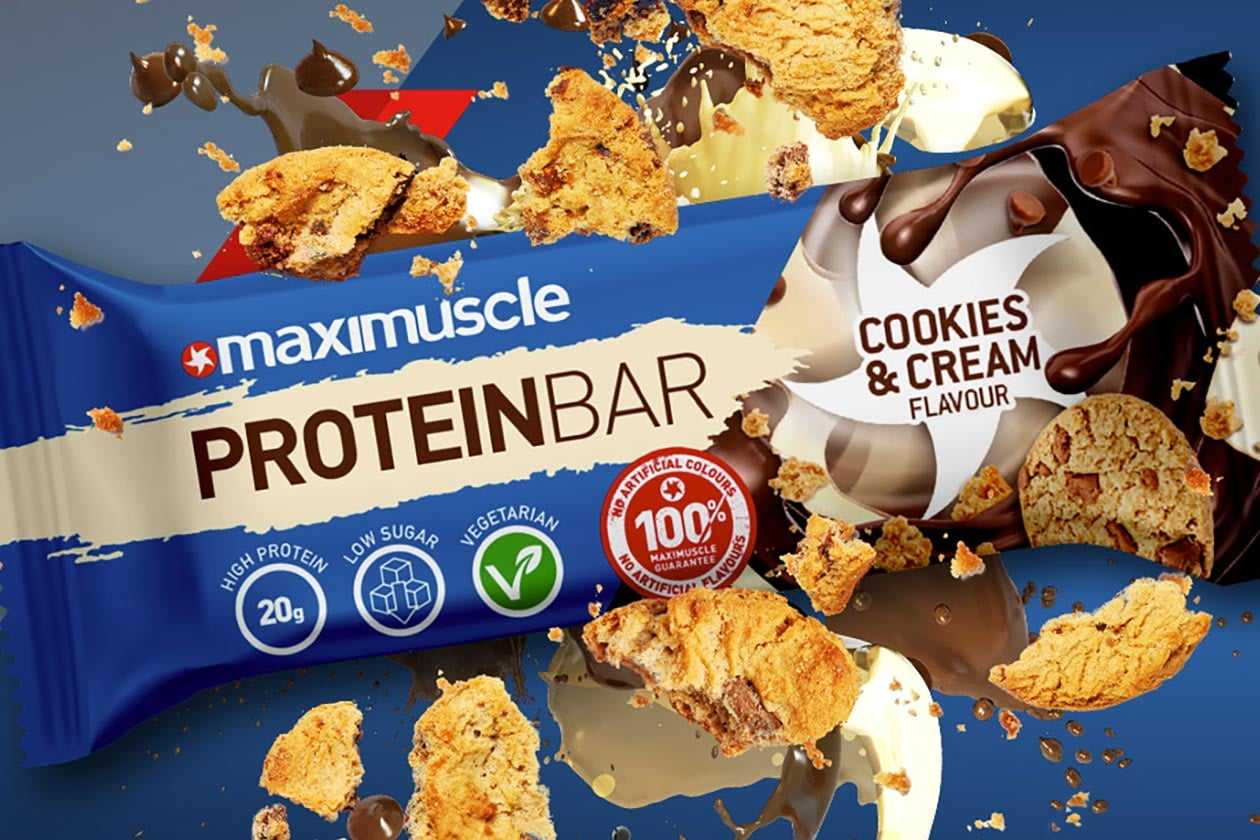 Maximuscle Protein Bar re-released with 20g of protein in three flavors