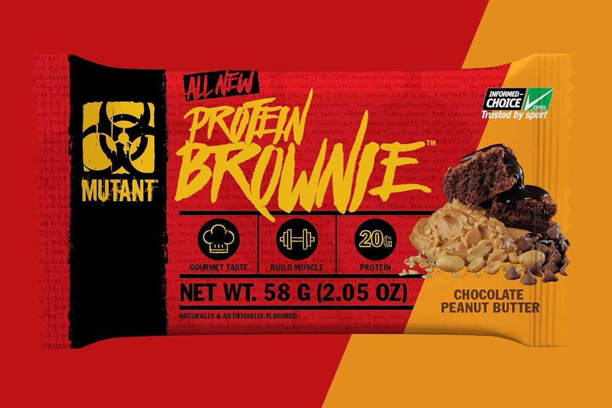 First look at Mutant's chocolate peanut butter flavored Protein Brownie