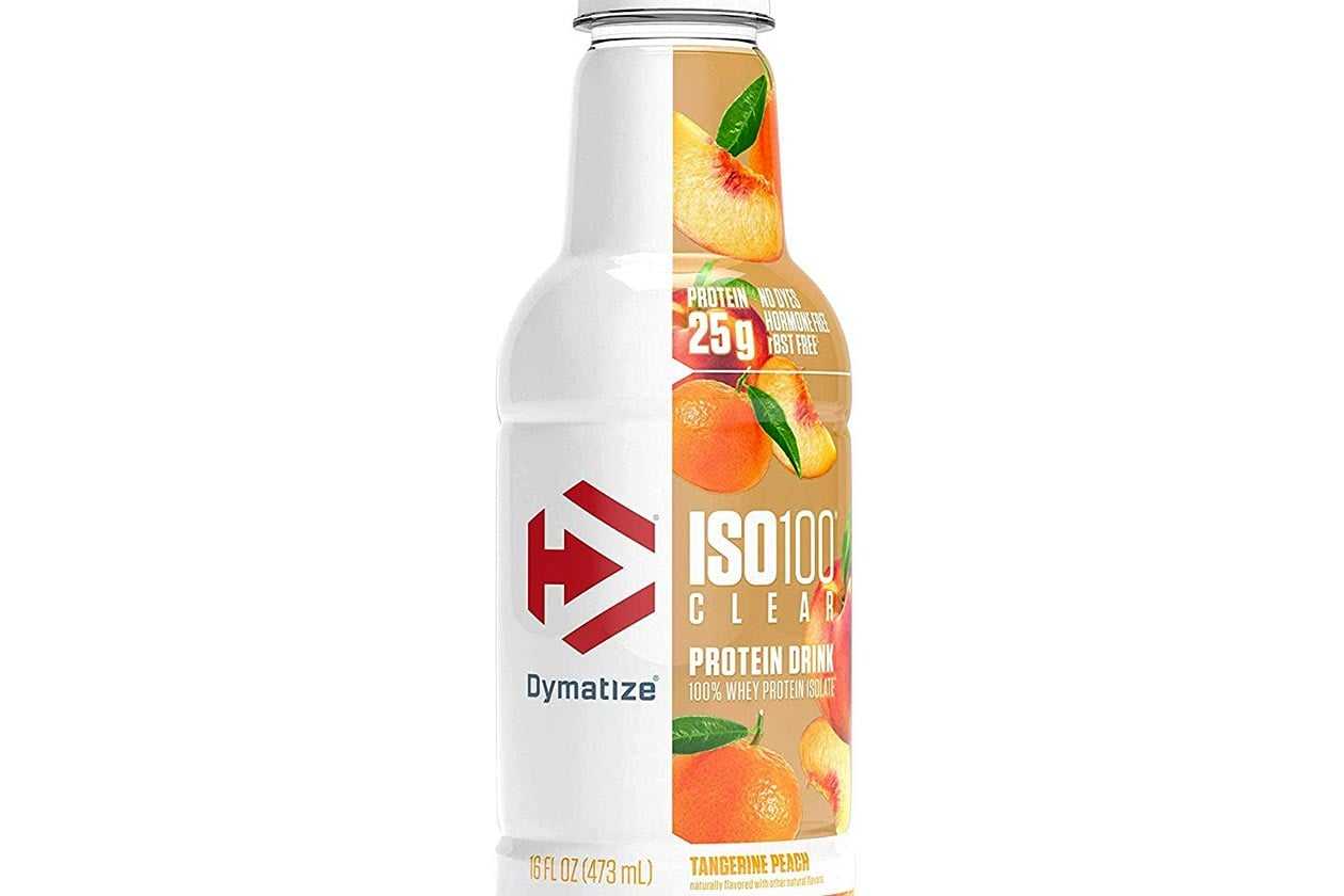 Dymatize is coming out with a Tangerine Peach ISO100 Clear RTD
