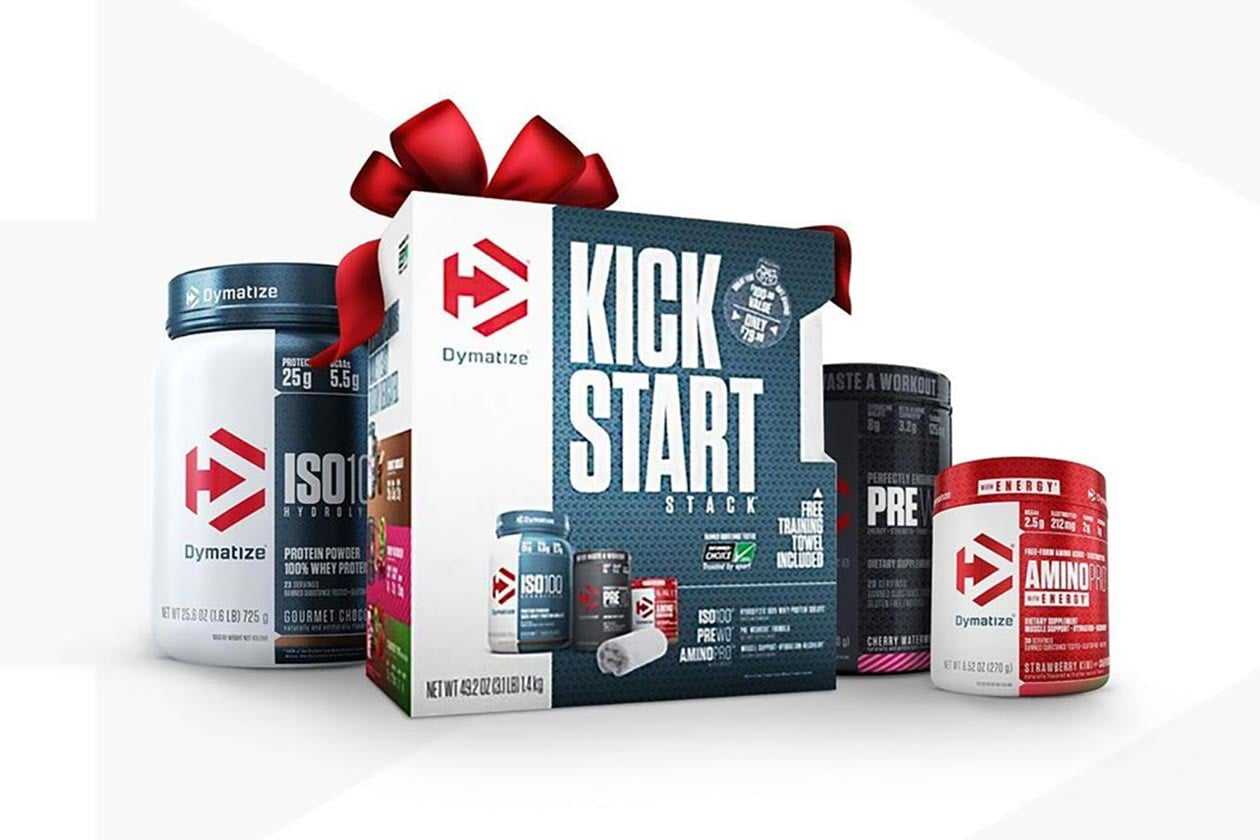 Dymatize Kick Start Stack comes three supplements plus a gym towel