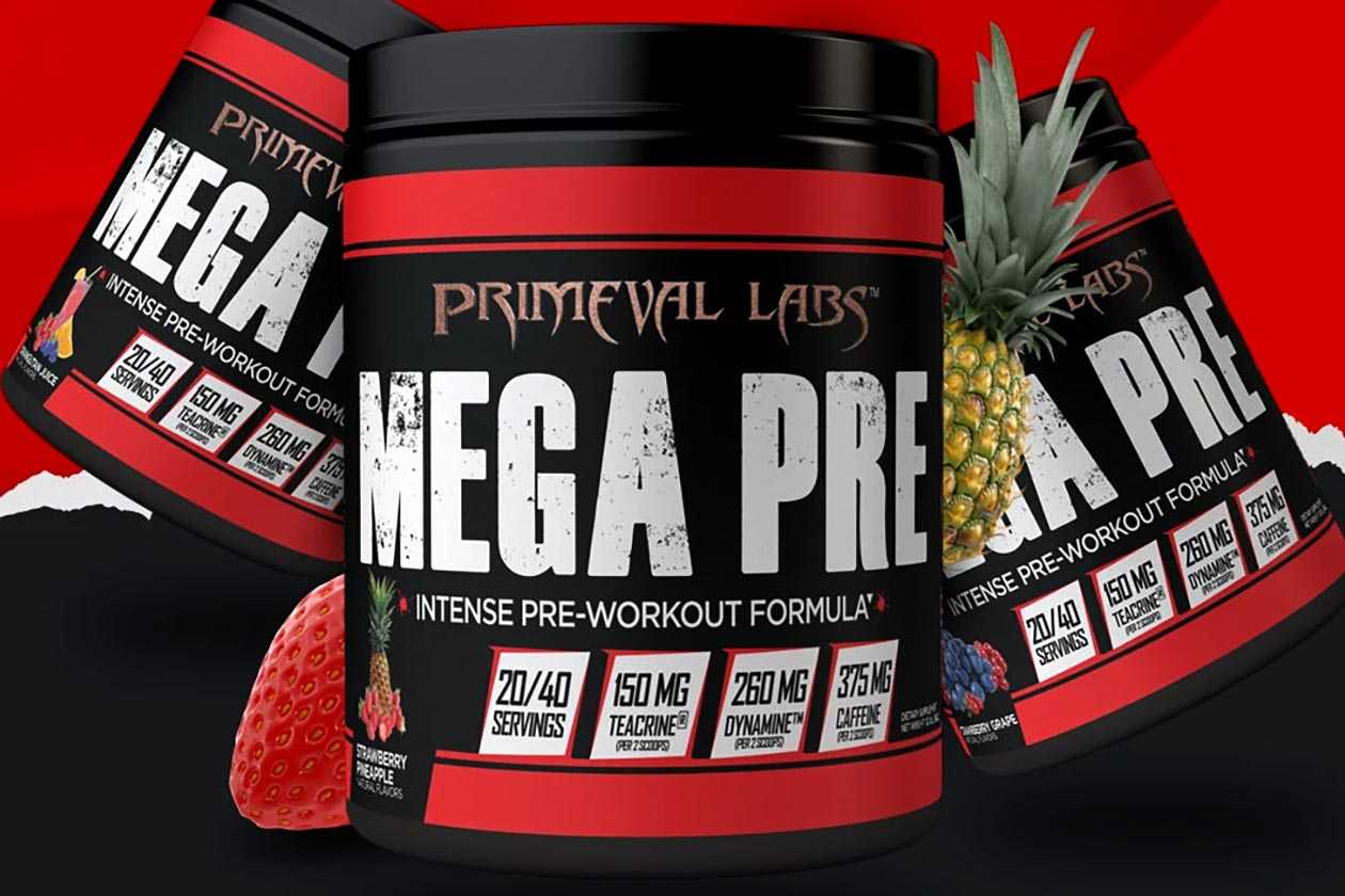 Primeval switches around a few ingredients for its new Mega Pre Black