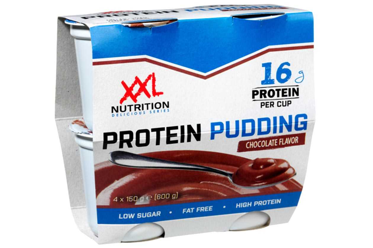 XXL Nutrition Protein Pudding available in Chocolate and Vanilla flavors
