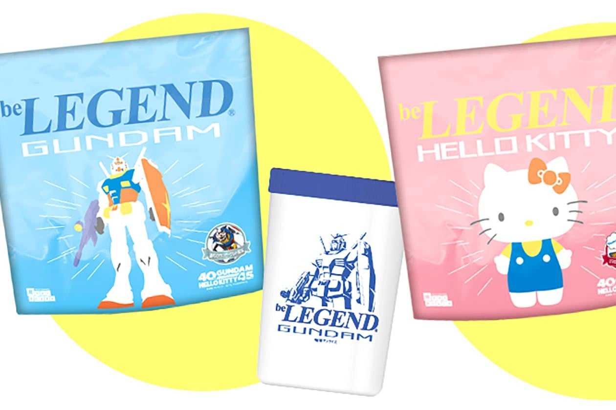 Be Legend creates special edition proteins starring Gundam and Hello Kitty