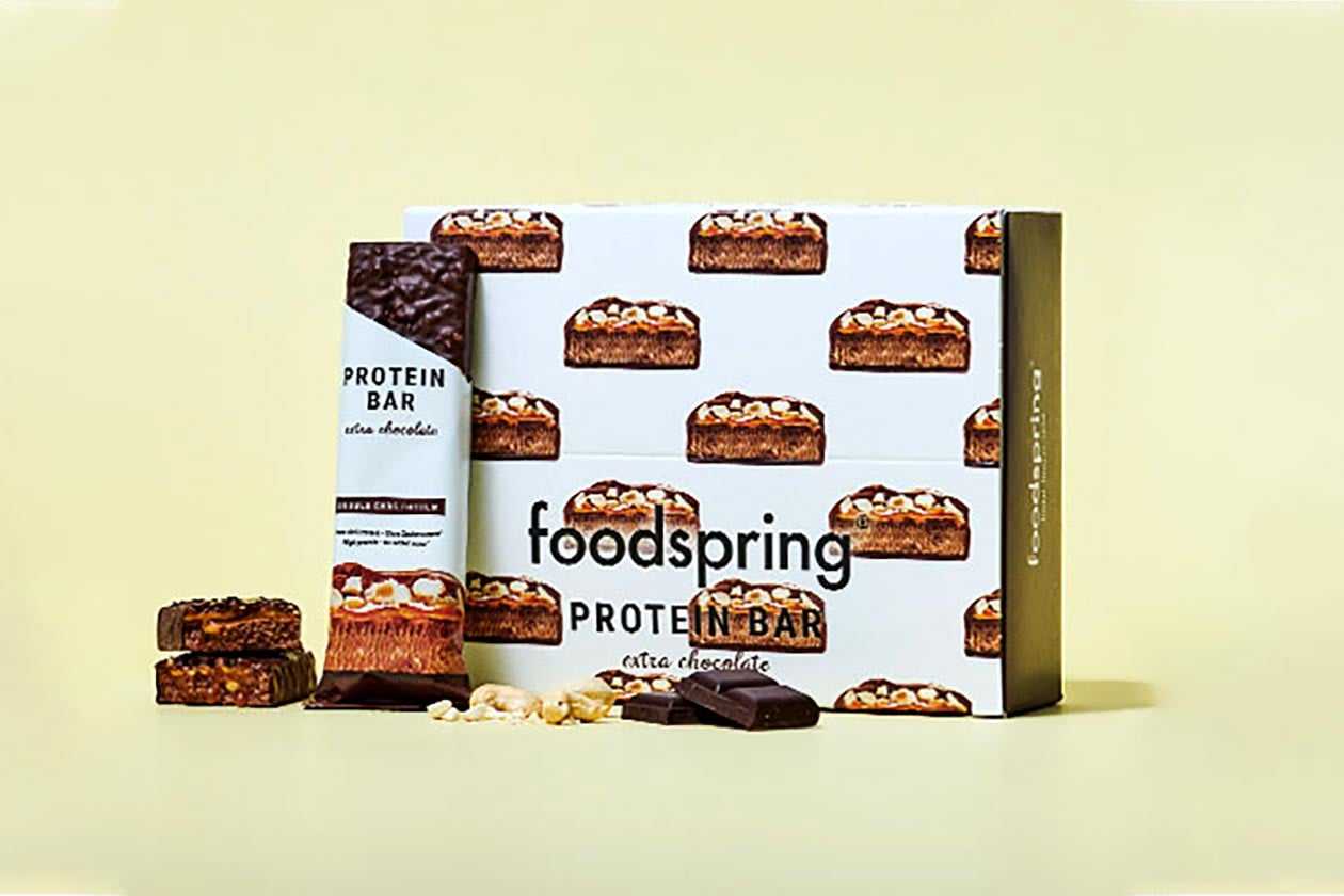 Foodspring launches delicious new flavors of Protein Bar Extra Chocolate