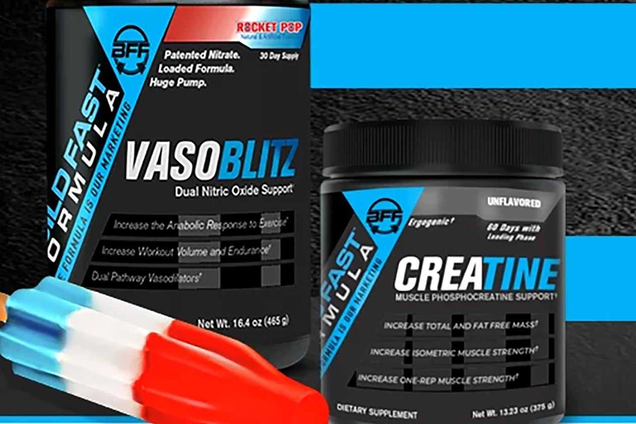 Build Fast Formula drops Rocket Pop Vasoblitz and a basic creatine