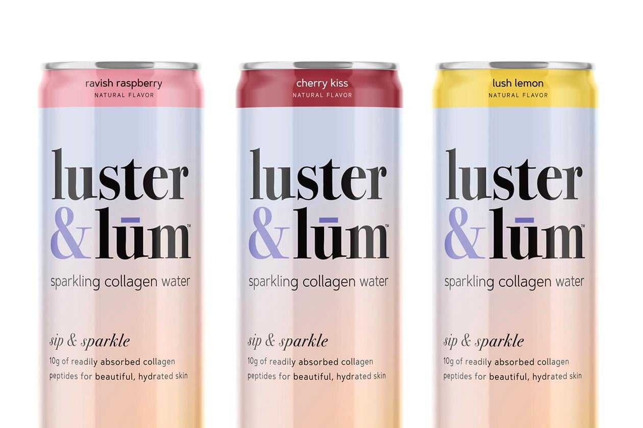 Luster and Lum introduces its first beverage with Sparkling Collagen Water