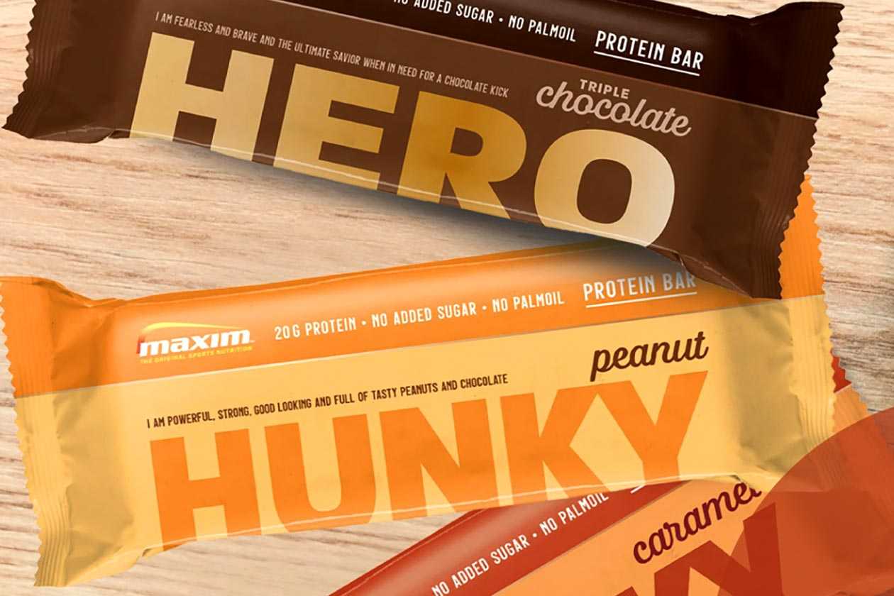 New Maxim Protein Bar in Europe comesin three uniquely named flavors