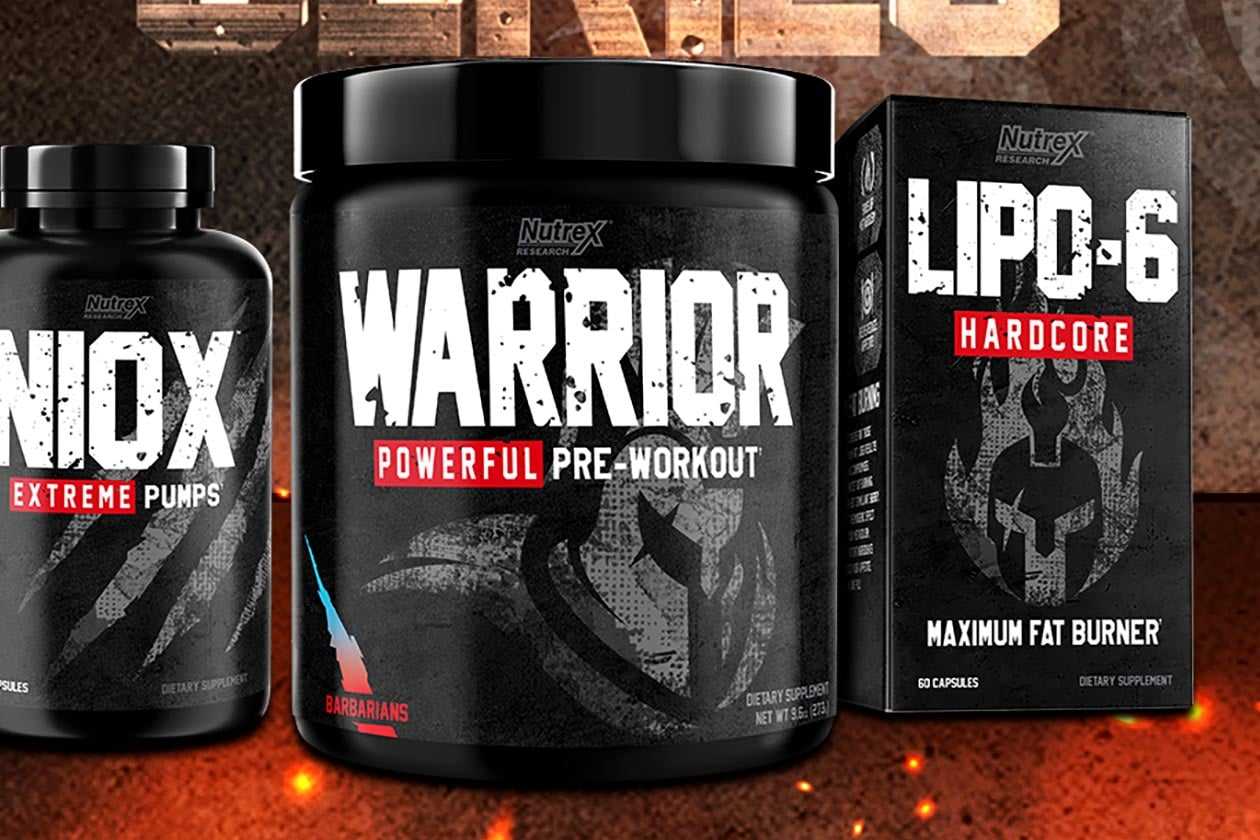 Nutrex Warrior Series bringing new versions of several current products