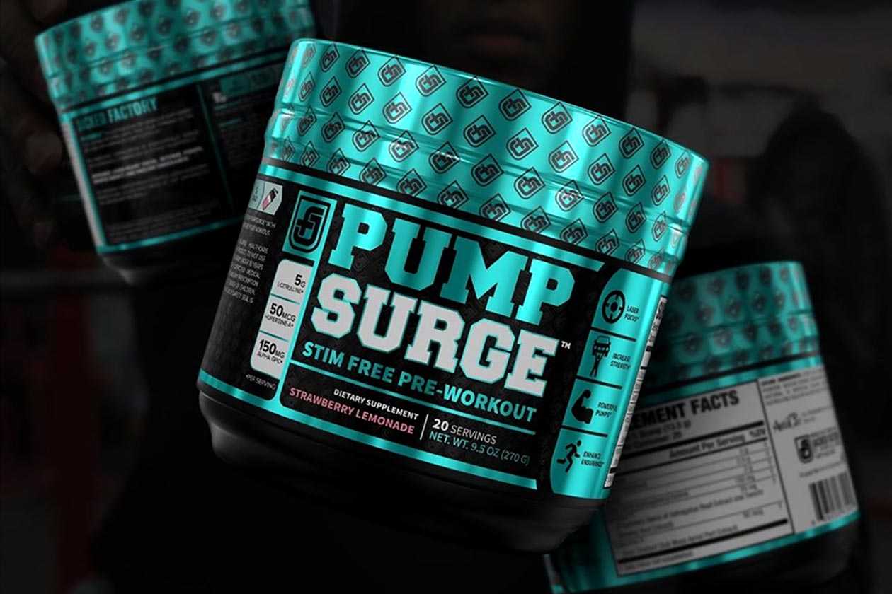 Strawberry Lemonade joins Jacked Factory's list of flvaors for PumpSurge