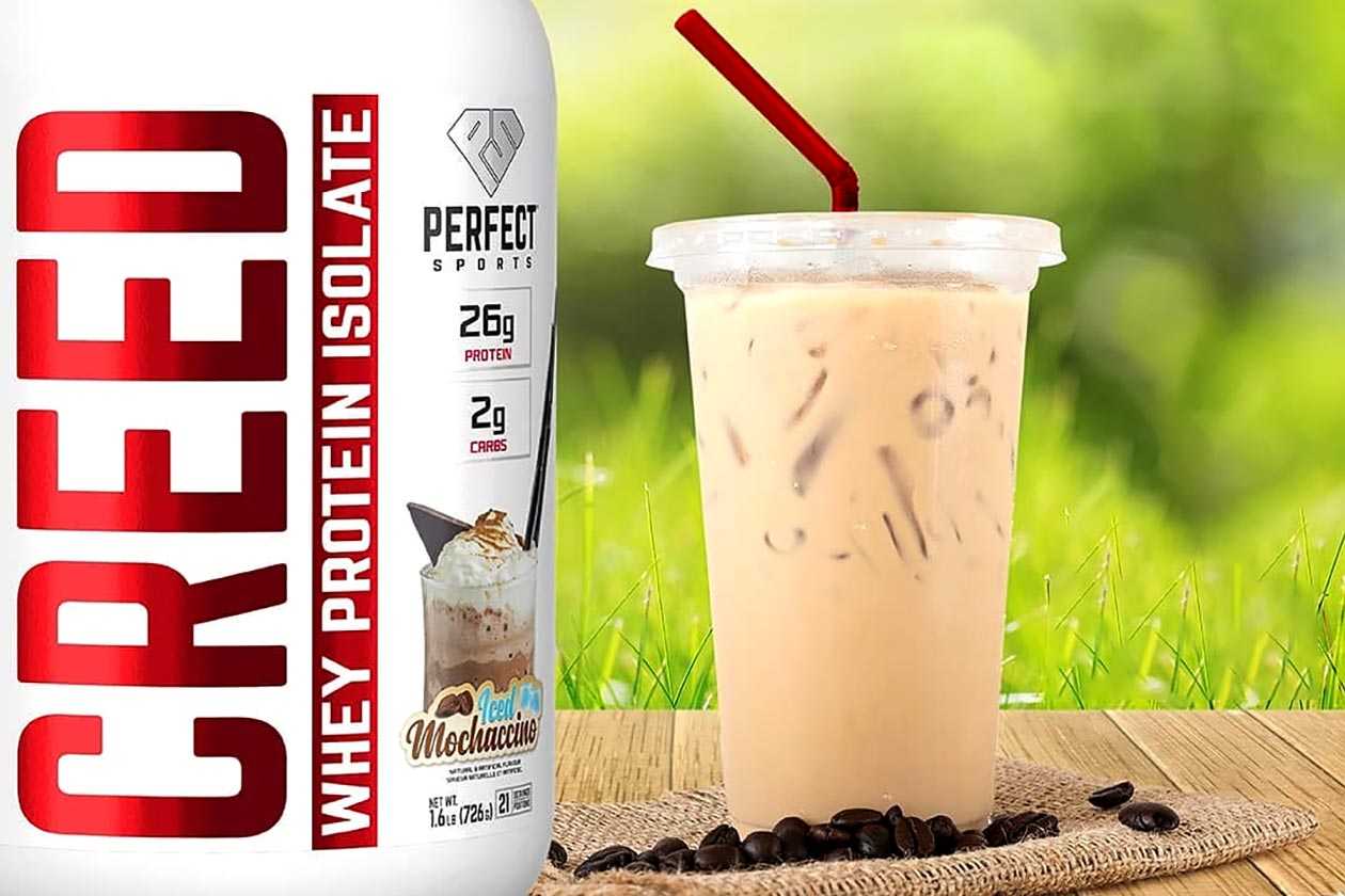 Isolate protein Creed from Perfect Sports now comes in Iced Mochaccino