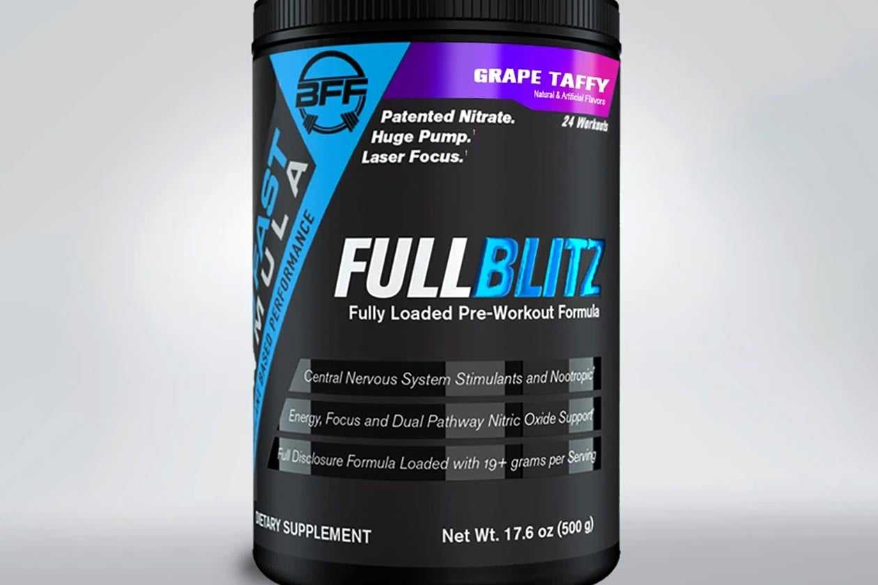 Build Fast Formula adds Fruit Punch and Grape Taffy flavors to FullBlitz