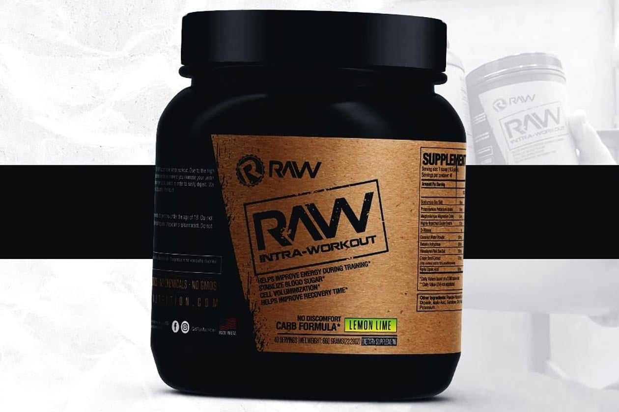 Raw Intra-Workout built to help nutrient uptake, hydration and endurance