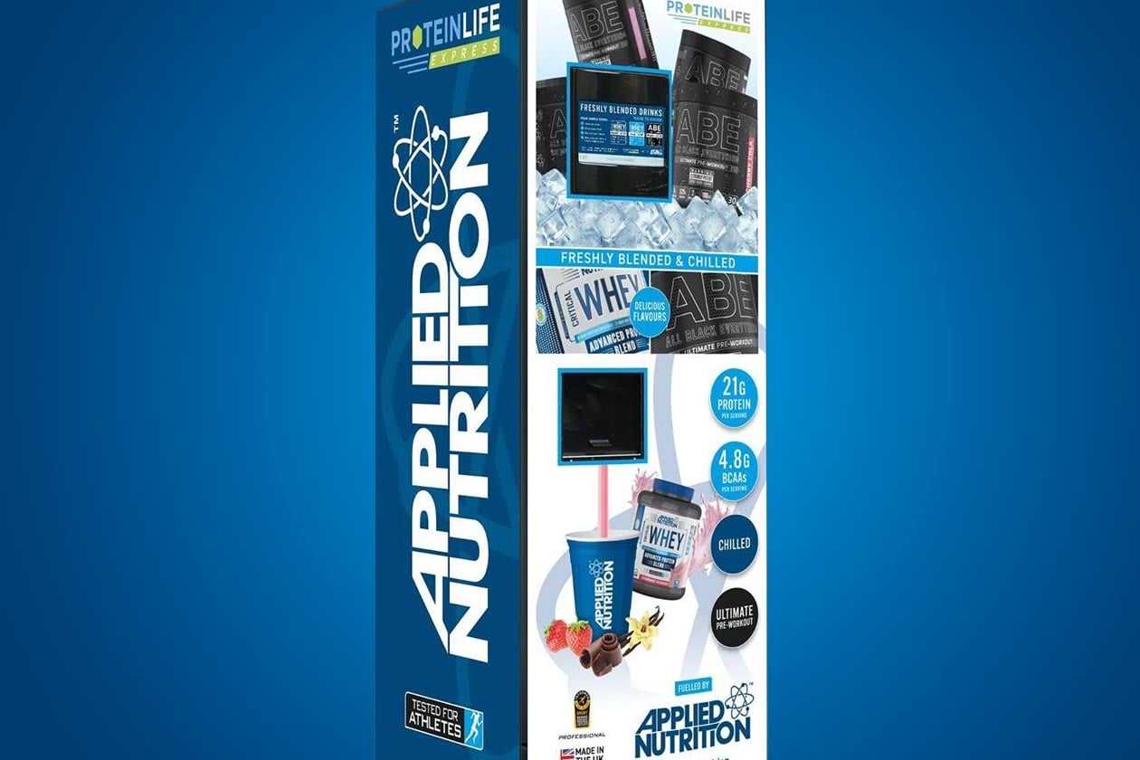 Applied Nutrition partners with Protein Life Express for a drinks machine