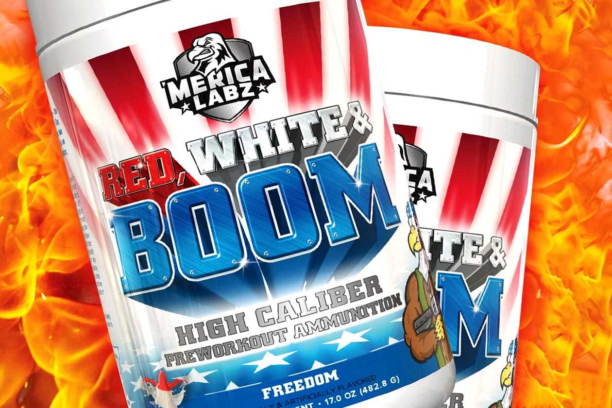 Red, White and Boom Napalm Edition promising pre and fat loss benefits