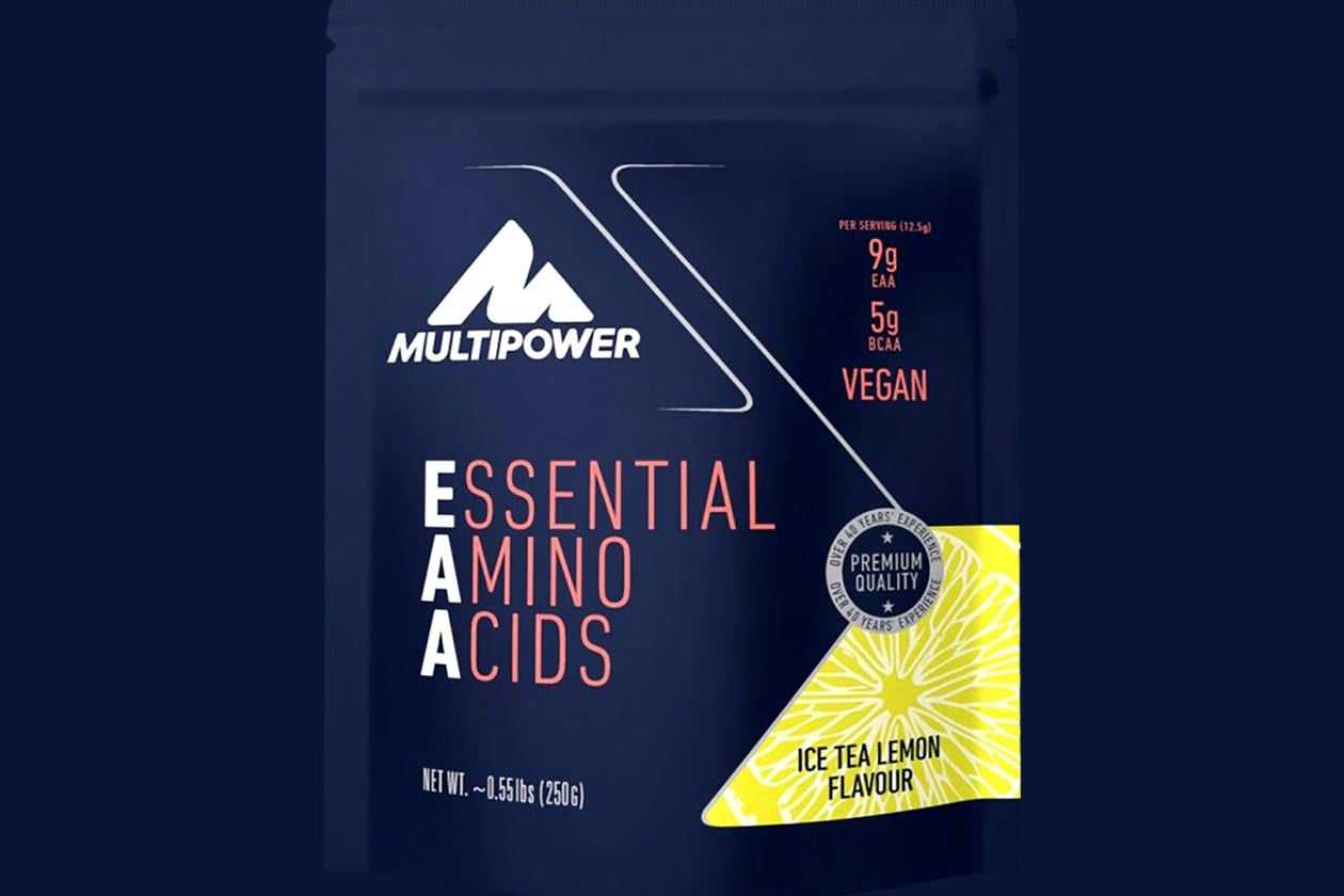Multipower Essential Amino Acids packed with 9g of full-spectrum of EAAs