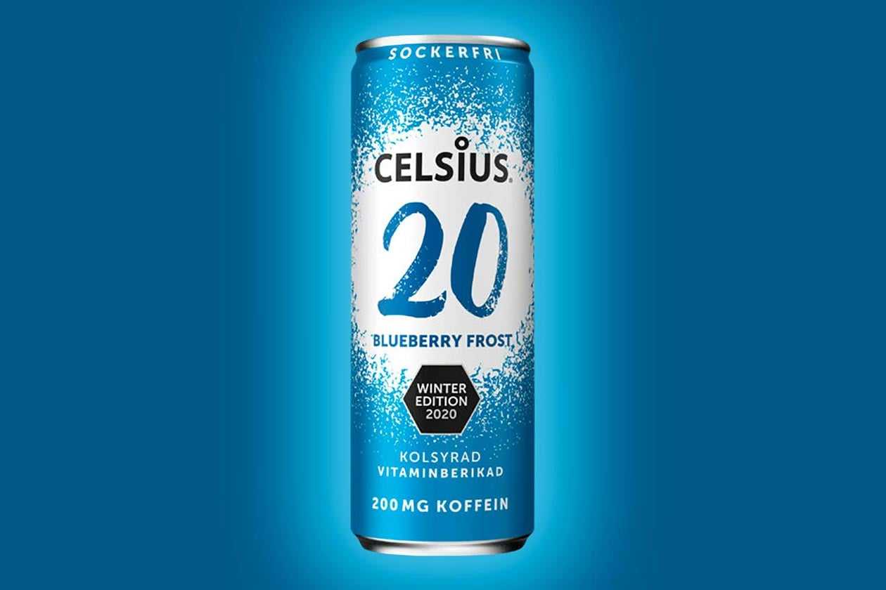 Celsius Blueberry Frost launched as the Winter Edition flavor for 2020