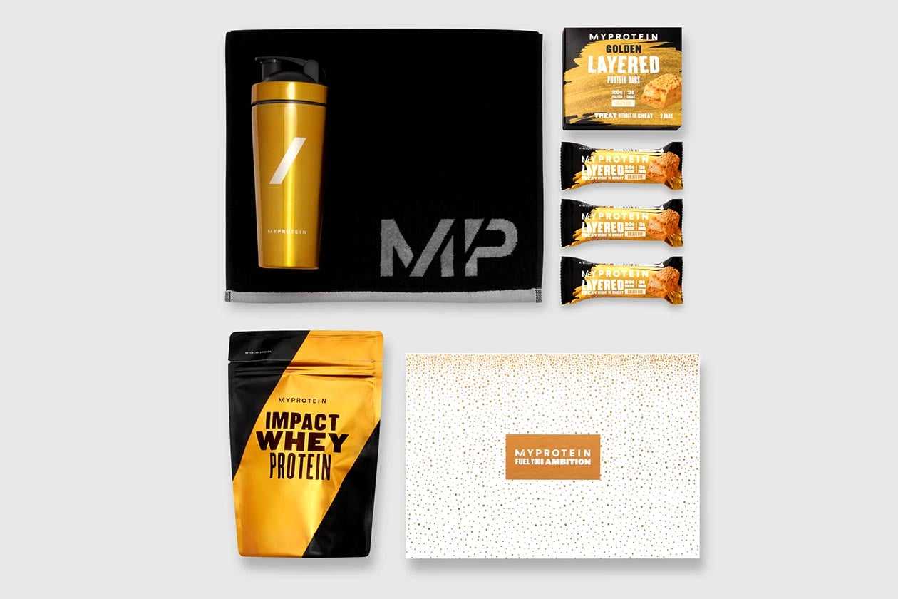Myprotein drops Golden Impact Whey and Layered Protein Bar for Xmas