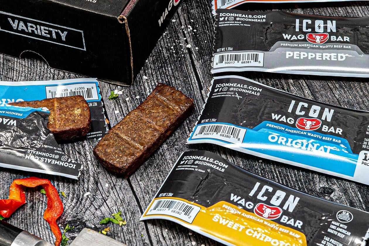 Icon Wag Bar incredibly lean and made with 100% American Wagyu Beef