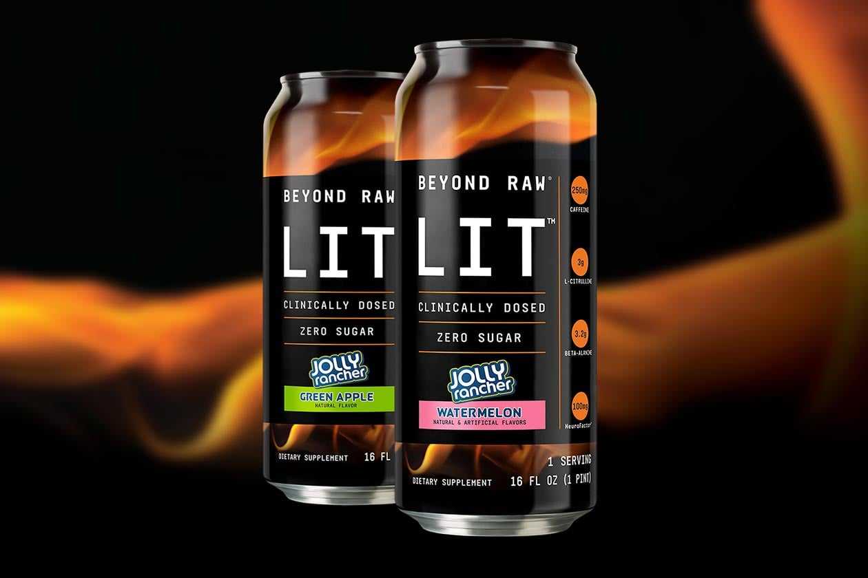 Beyond Raw's Lit energy drink gets two authentic Jolly Rancher flavors