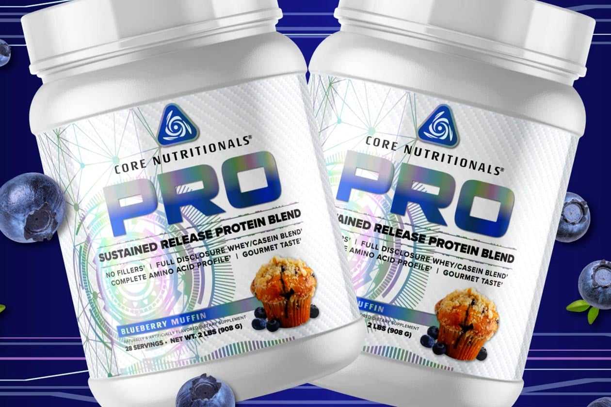 Blueberry Muffin Core Pro arrives with a free spork and protein sludge bowl