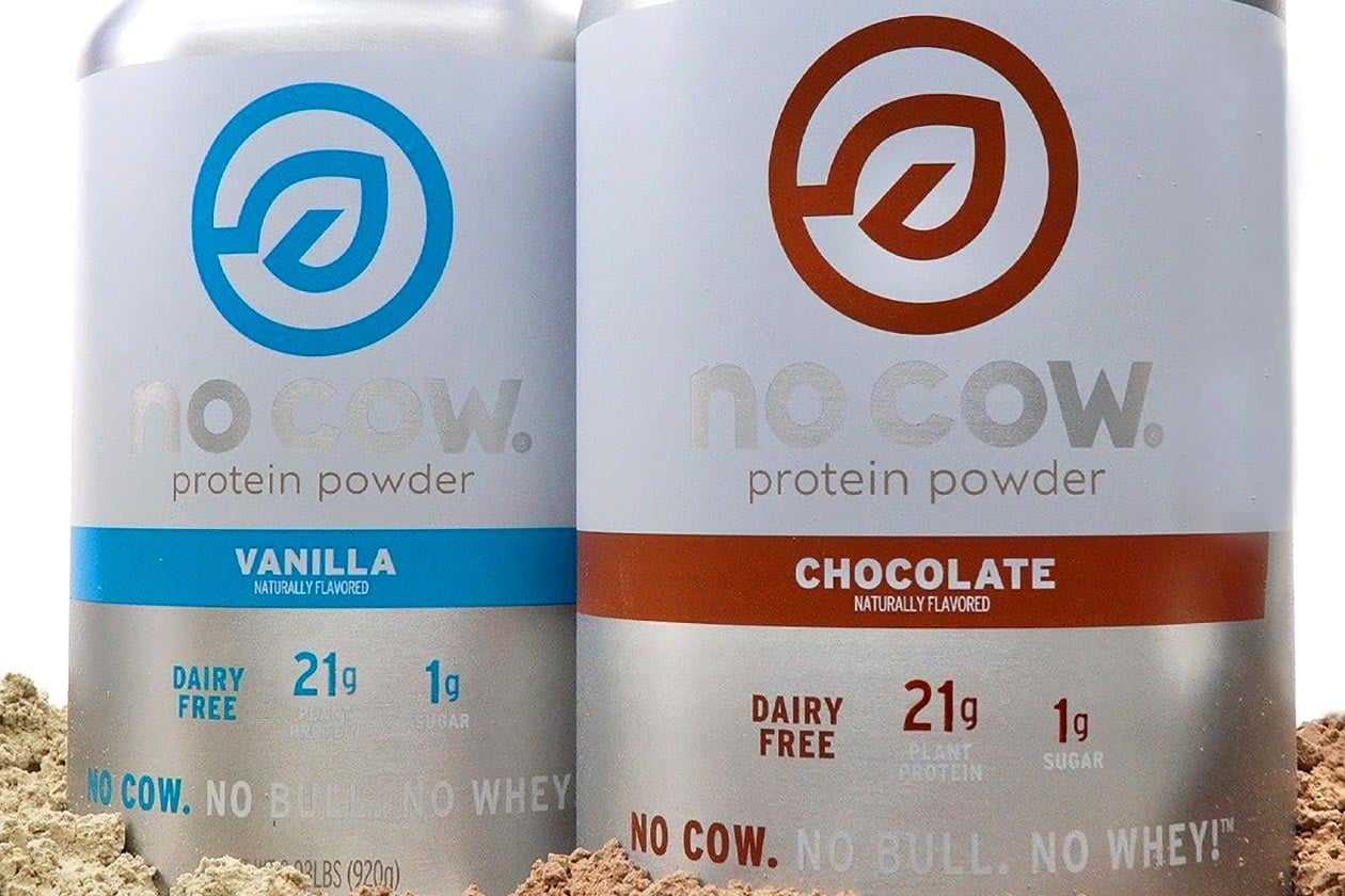 No Cow Protein Powder powered by pea and brown rice protein