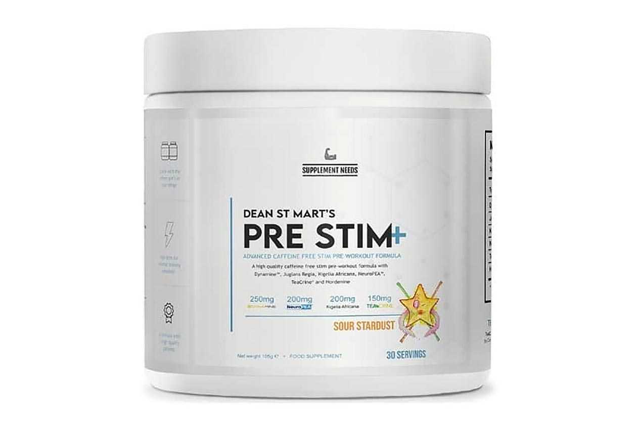 Supplement Needs keeps caffeine out of its intense Pre Stim+ pre-workout