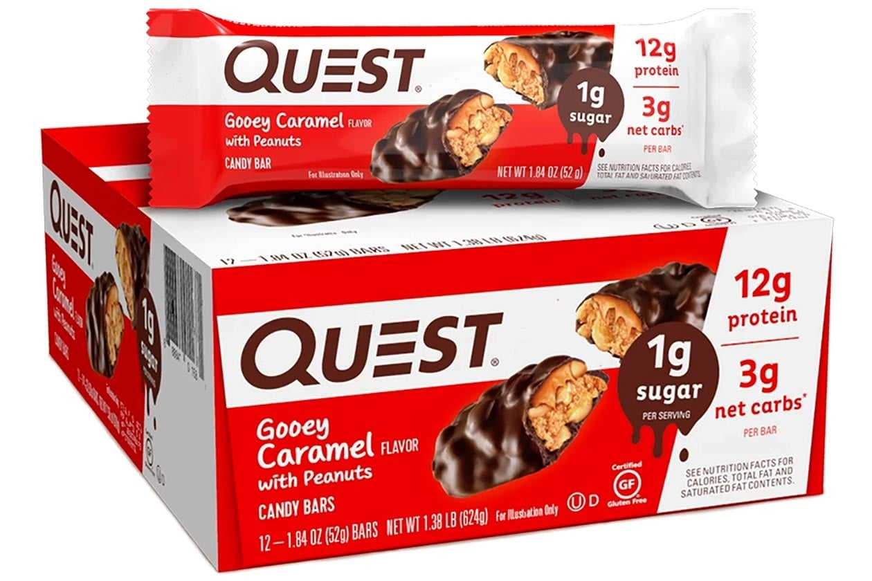 Quest Candy Bar featuring a candy bar-like flavor with 12g of protein