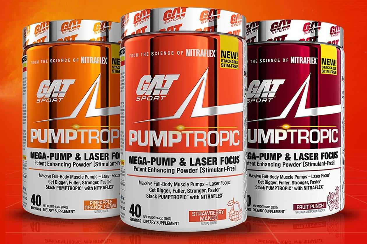 GAT Sport creates Pumptropic for pumps and focus without any stimulants