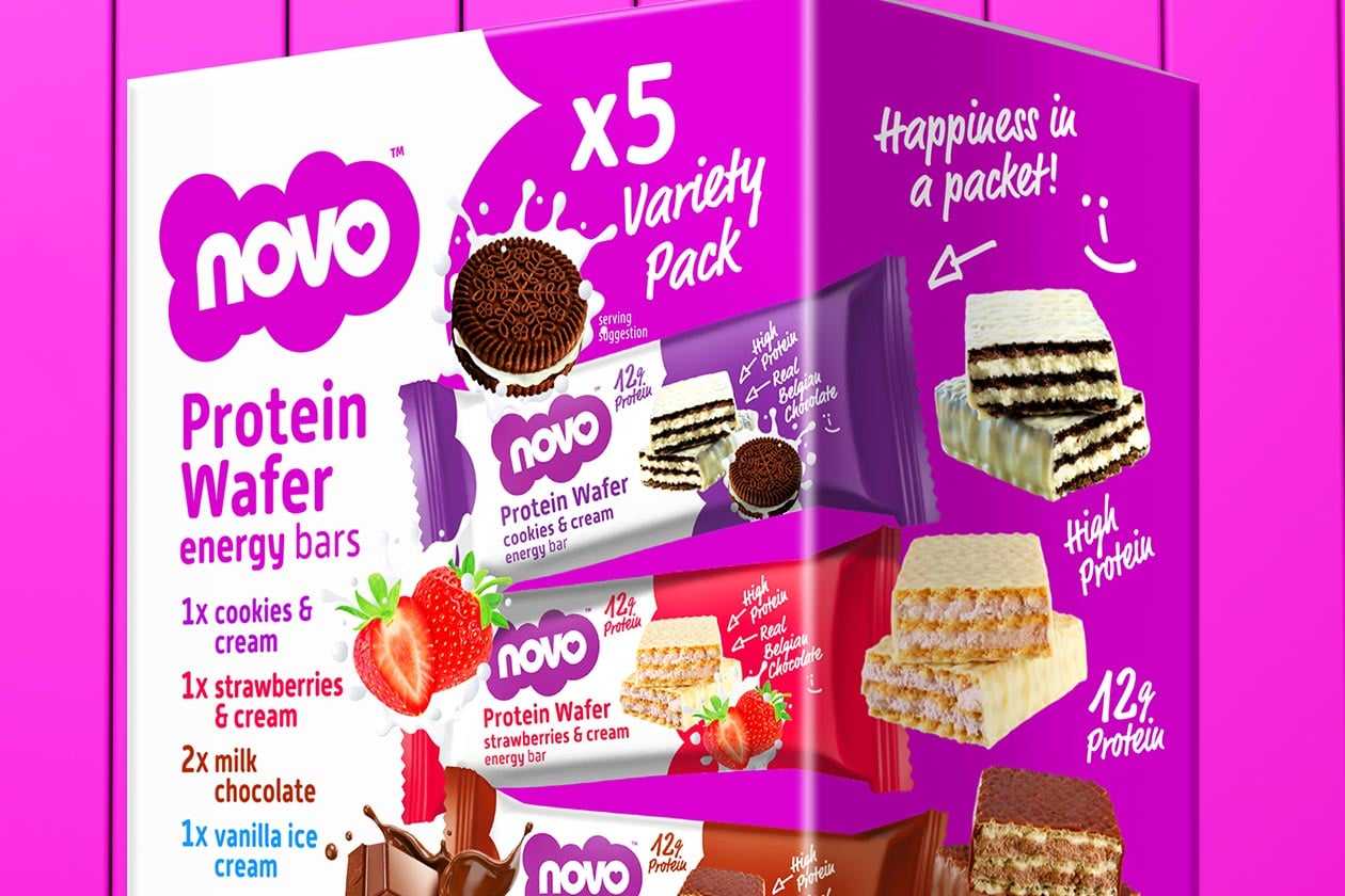 Novo Nutrition puts 4 different flavors into its Protein Wafer Variety ...