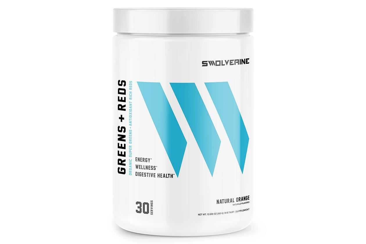Swolverine packs a hefty 11g of superfood ingredients into Greens + Reds