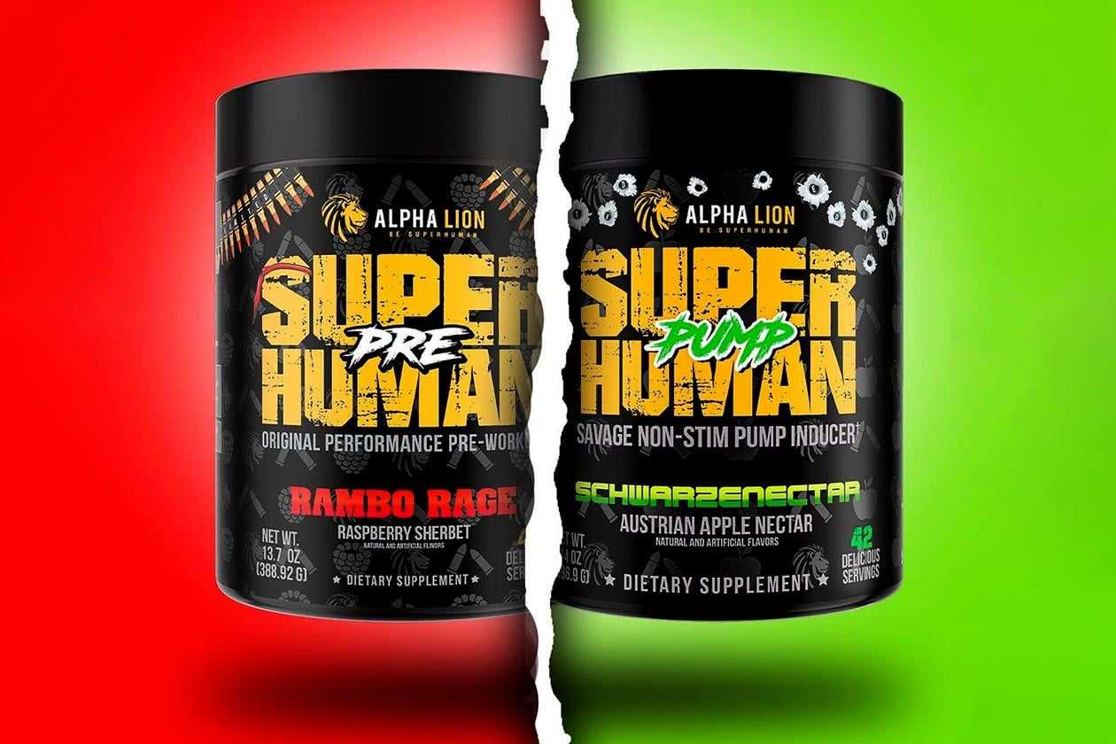 Rambo Rage Superhuman Pre and Schwarzenectar Superhuman Pump