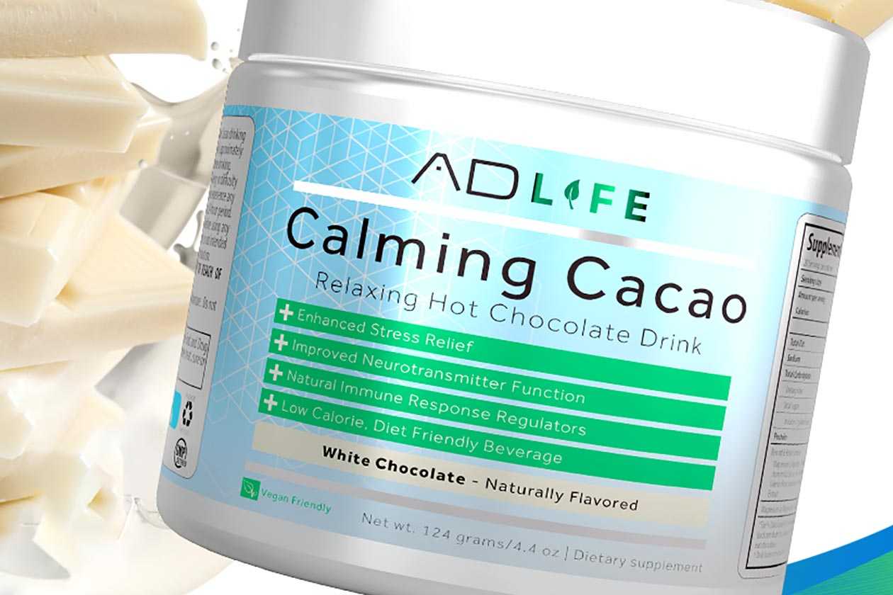 Anabolic Designs gives Calming Cacao a second flavor in White Chocolate