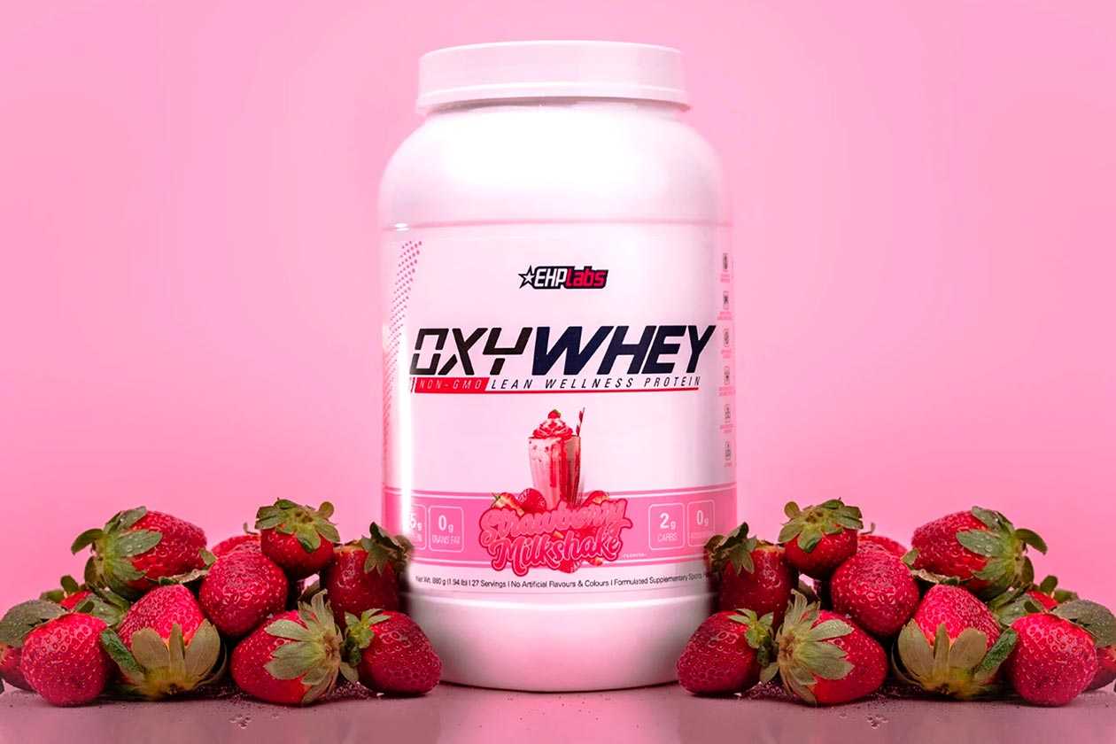 EHP Labs drops a Strawberry Milkshake flavor of OxyWhey protein powder EHP Labs drops a Strawberry Milkshake flavor of OxyWhey protein powder