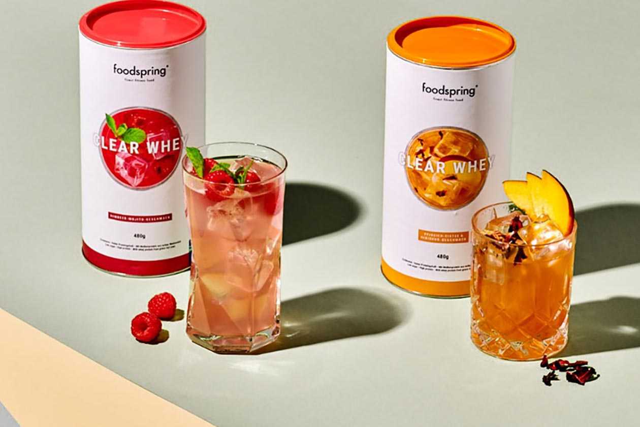 Foodspring Clear Whey further shows the brand's flavoring creativity