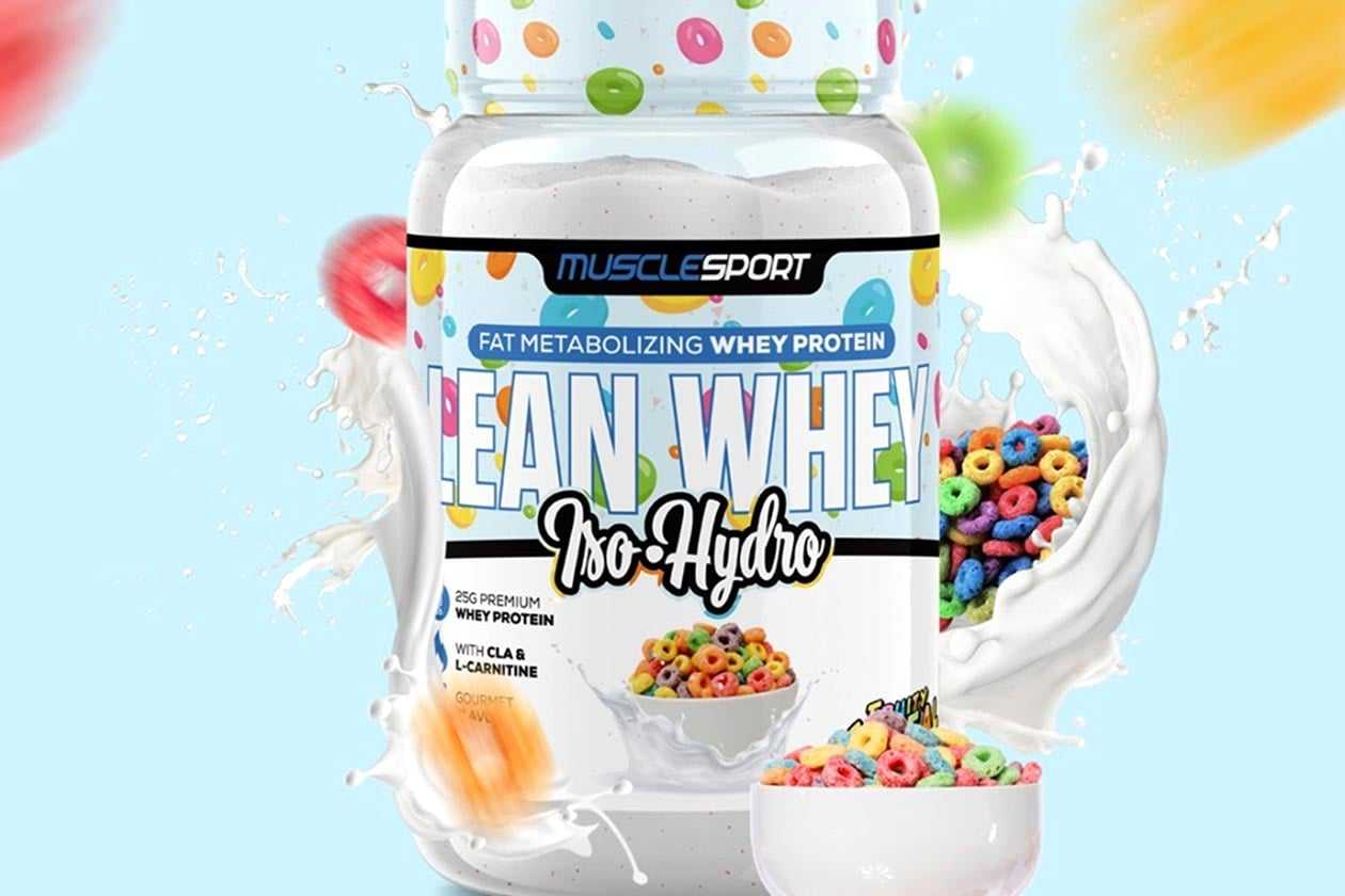 Muscle Sport launches its colorful Froot Loops Fruity Cereal Lean Whey