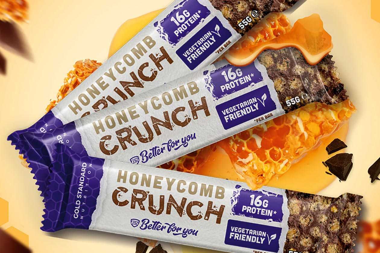 Crispy Honeycomb Crunch Better For You Bar from Gold Standard