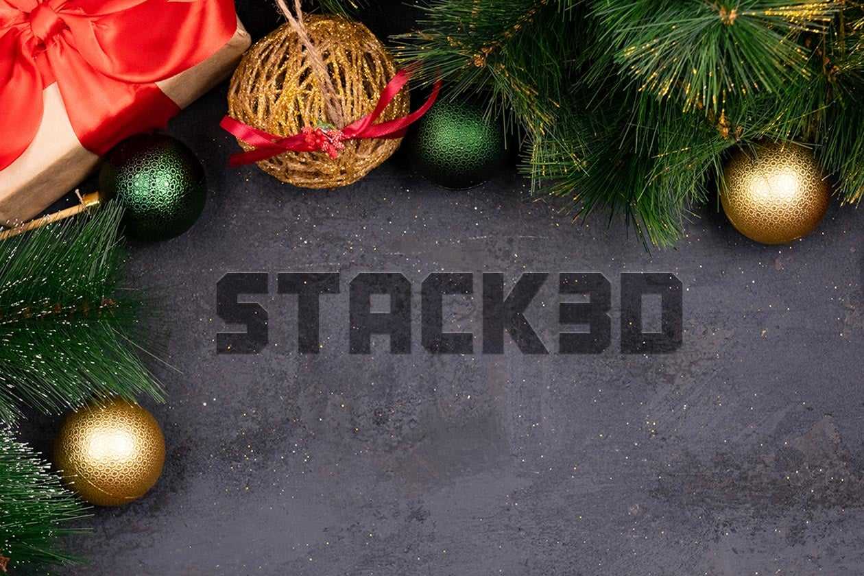 Merry Christmas from Stack3d and thank you for all of the support - Stack3d