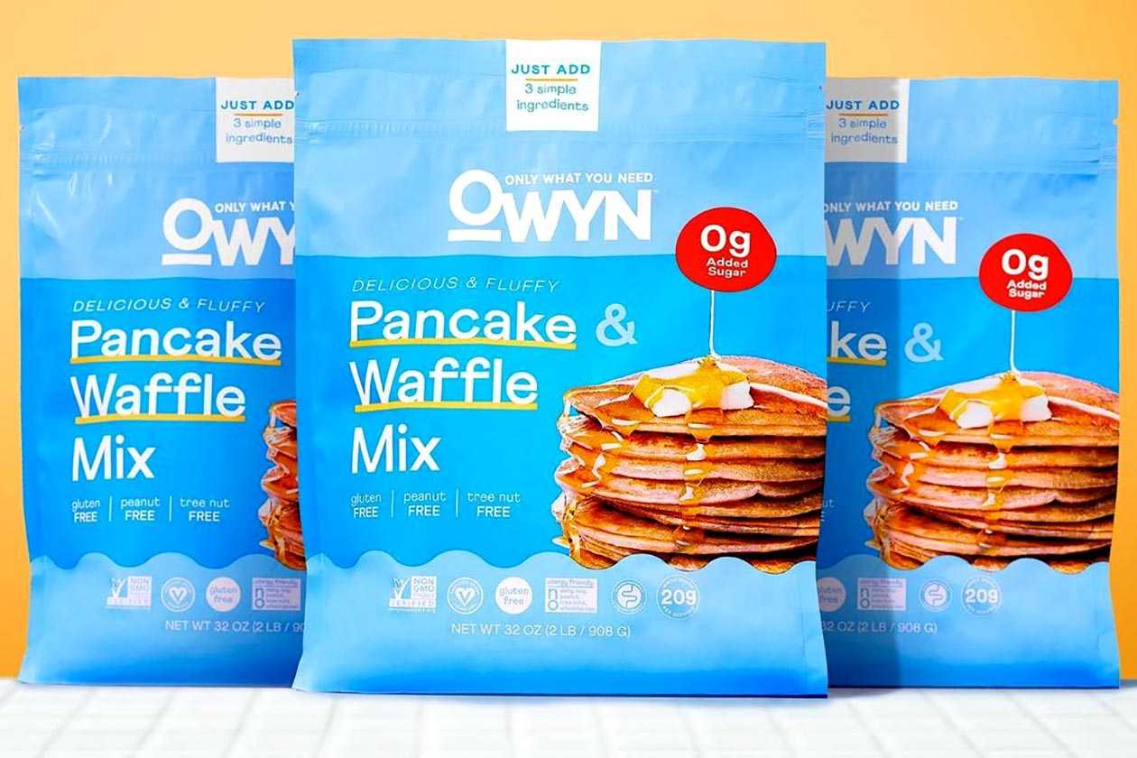 OWYN uses seven ingredients in its zero sugar Pancake & Waffle Mix