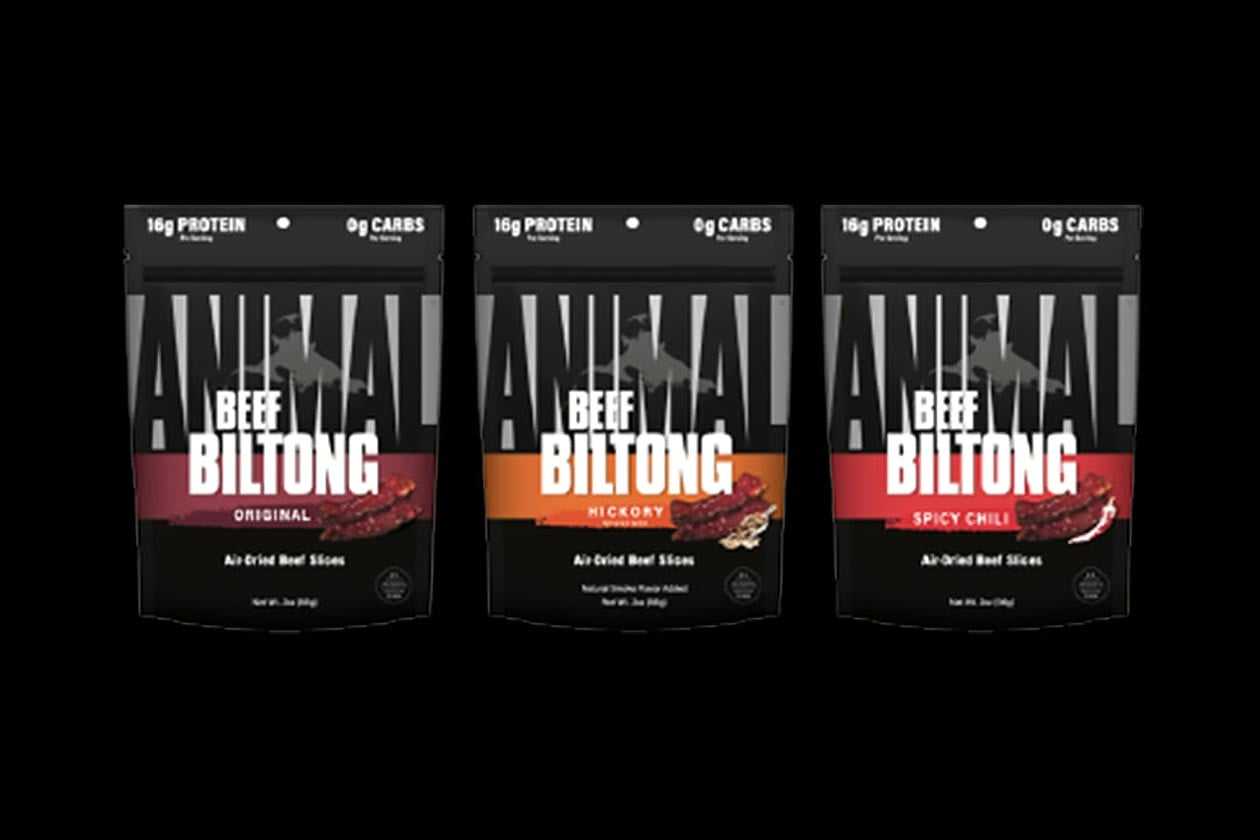 First look at Animal Pak Beef Biltong with 16g of protein and no carbs