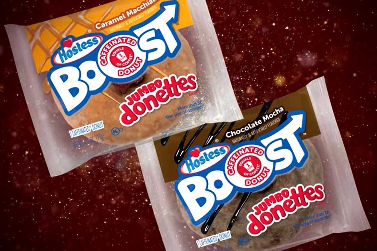 Hostess Boost Jumbo Donettes packed with 50 to 70mg of caffeine