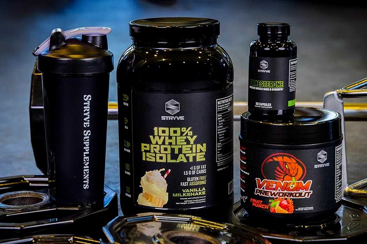 Newcomer Stryve Supplements packs out its complete Venom pre-workout