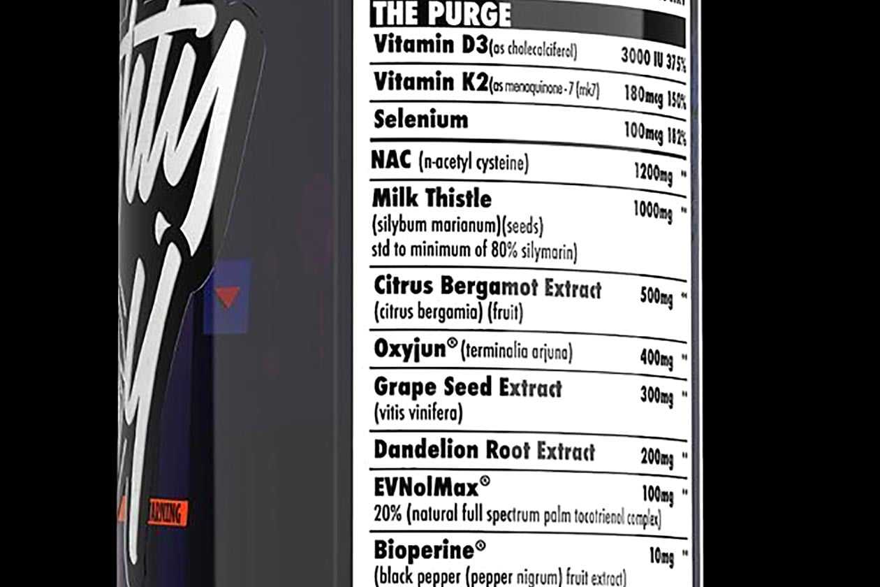 Naughty Boy Purge formulated for complete organ health support