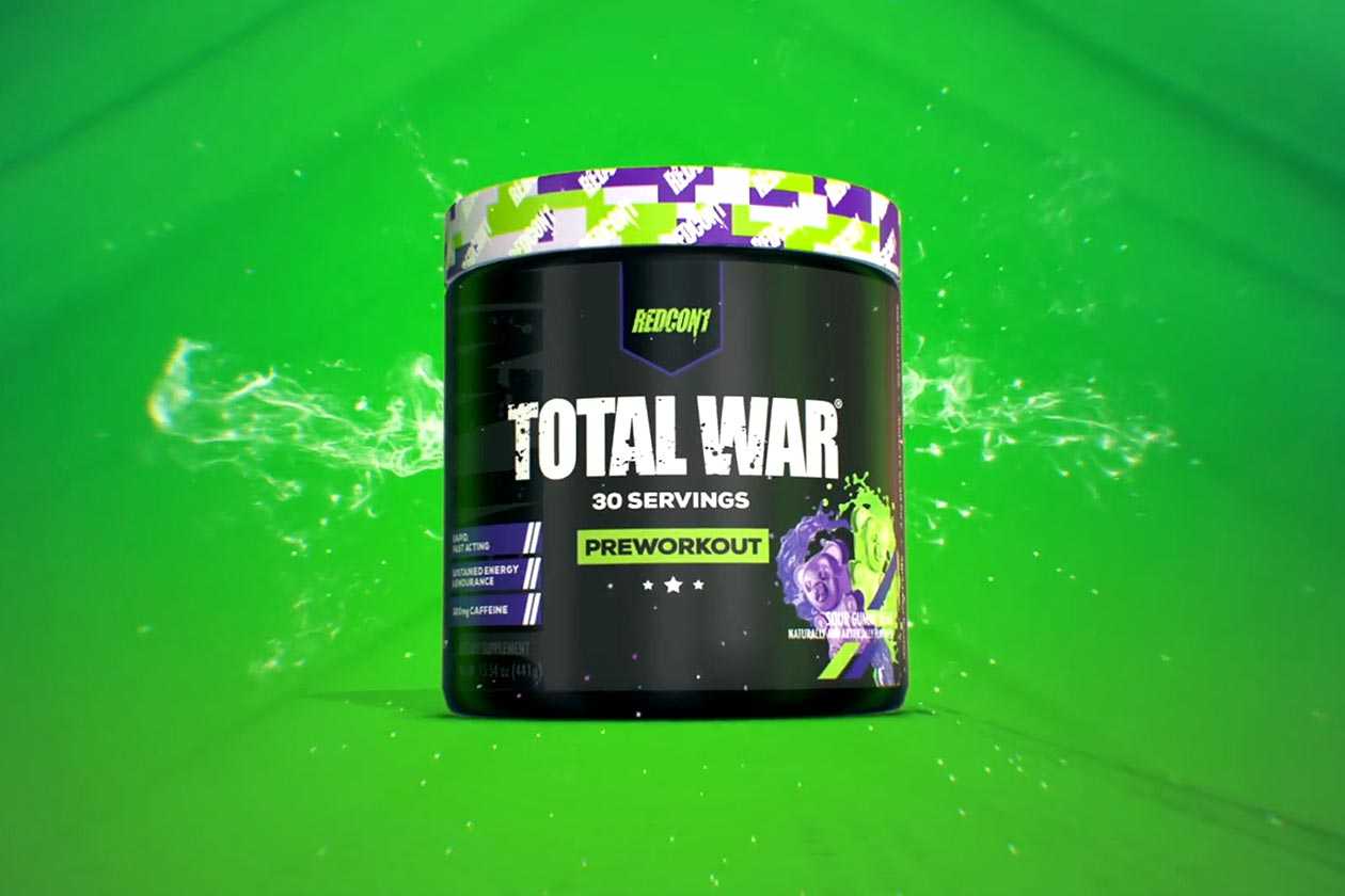 Redcon1 rebrands its pre-workout Total War with more contrast and color
