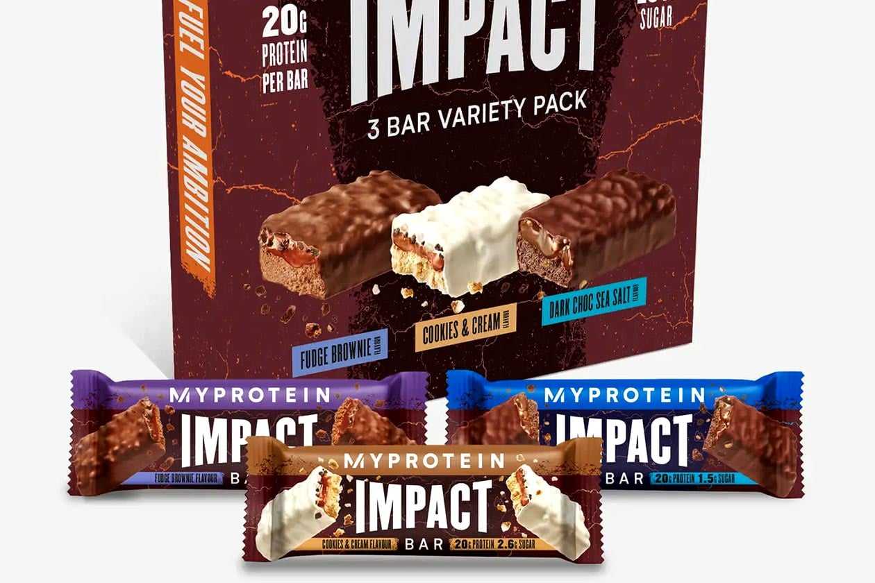 Myprotein's Impact Protein Bar gets a three-flavor variety bundle
