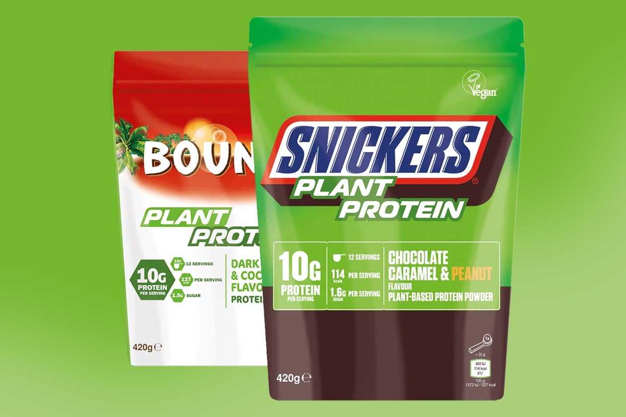 Mars introduces a plant protein powder in Snickers and Bounty flavors